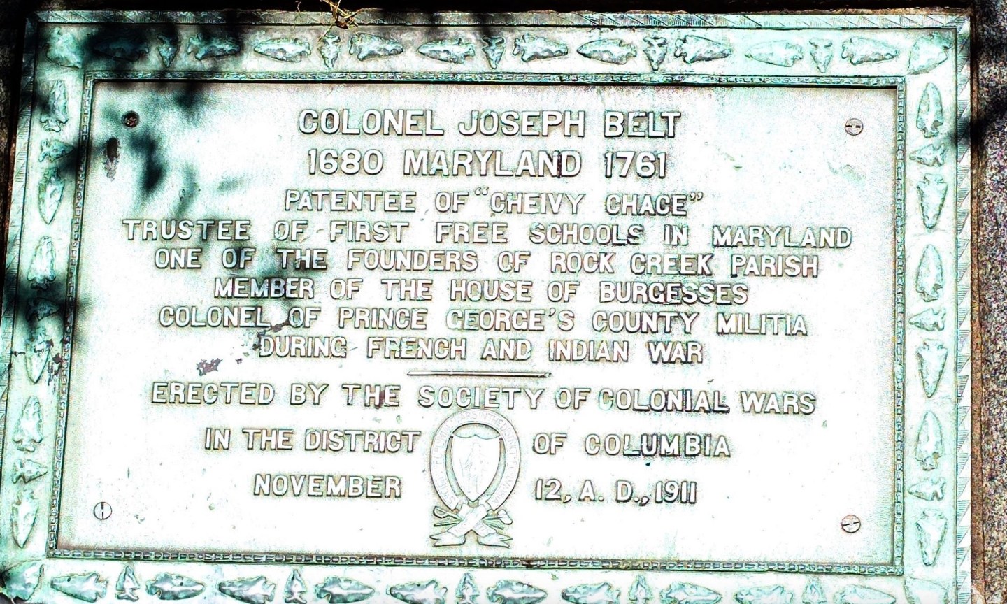 In Search of the Belt Plantation Slave Burial Ground, Chevy Chase DC ...